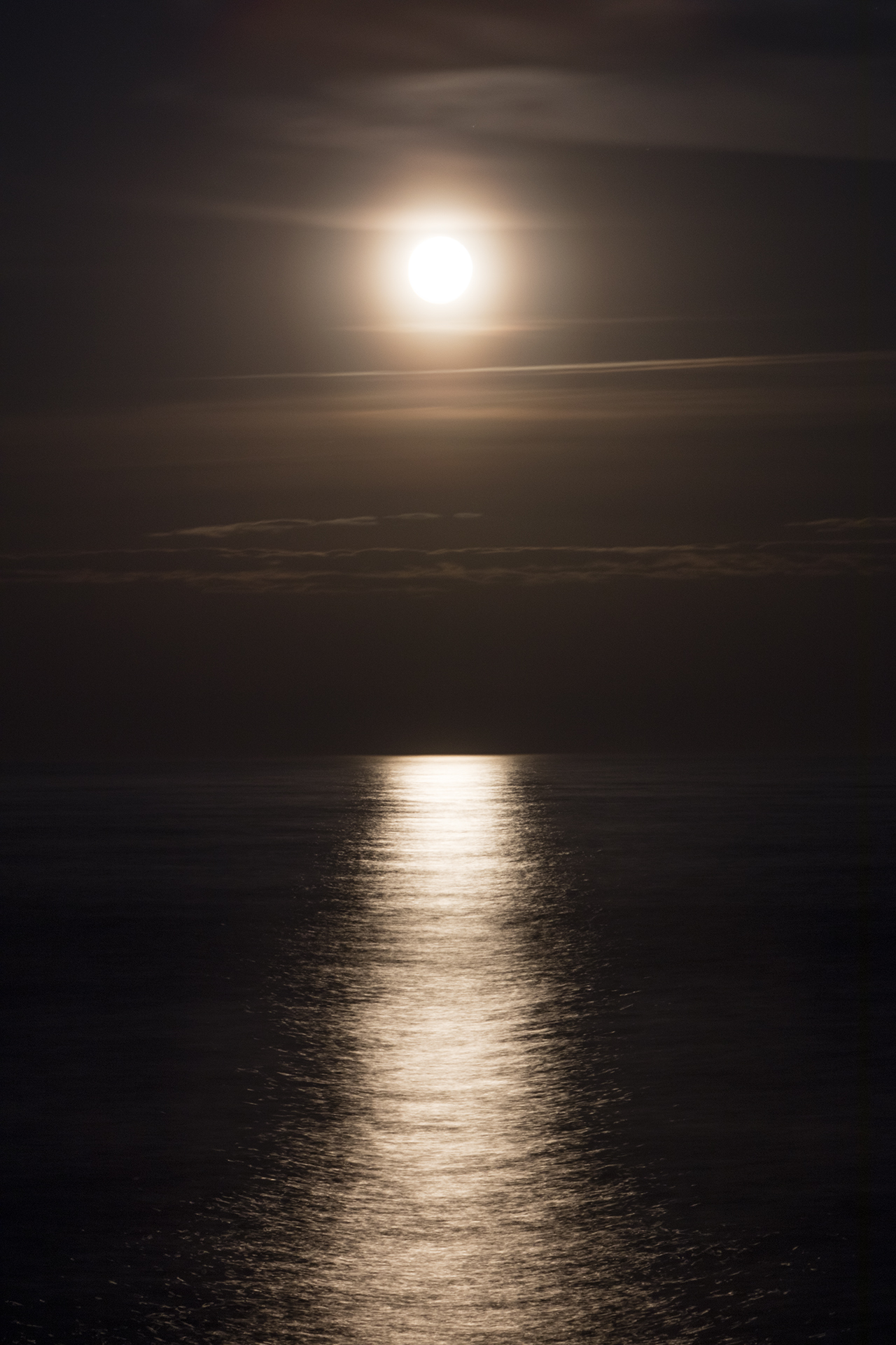 Moonrise Over Atlantic - Chris Becker